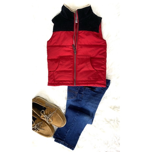 Carter's | Jackets & Coats | Carters 4t Boys Vest Puffer Redblack ...
